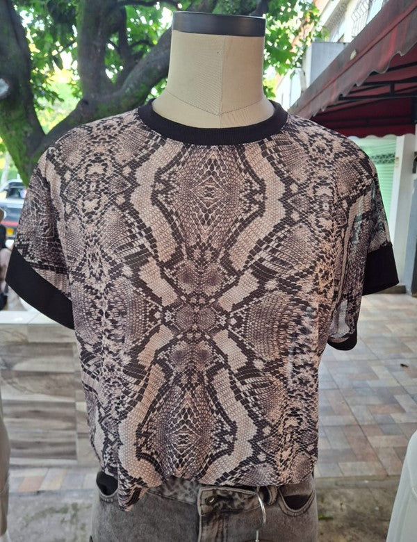 T-SHIRT MALI PITON – Wanitta COL